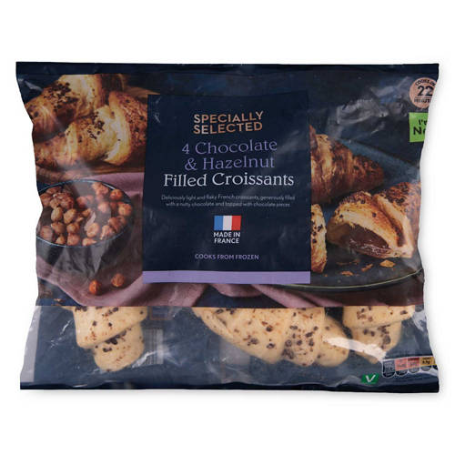 Frozen Chocolate & Hazelnut Filled Croissants 4 Pack | ALDI IE